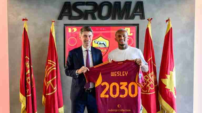 Colpo brasiliano per la Roma: ufficiale l’arrivo di Wesley